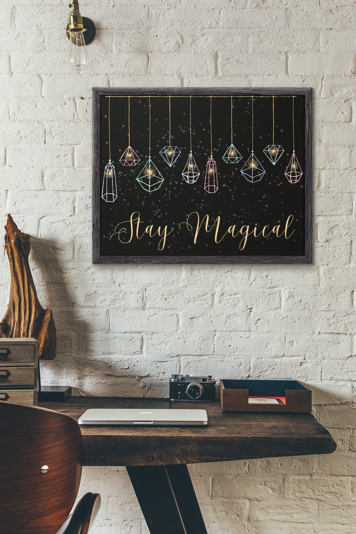 Stay Magical, Crystal Art Print, Instant Download, Colorful, Printable ...