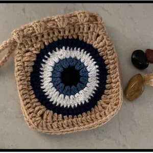 Evil Eye Gem Pouch Pattern | Etsy