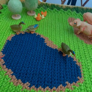 Crochet Farm Play Mat Pattern - Etsy