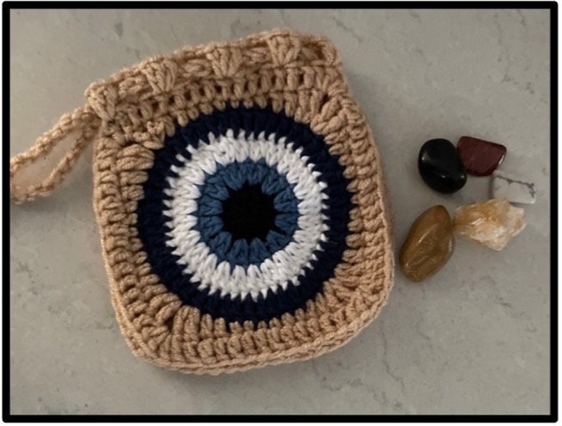 Evil Eye Gem Pouch Pattern | Etsy