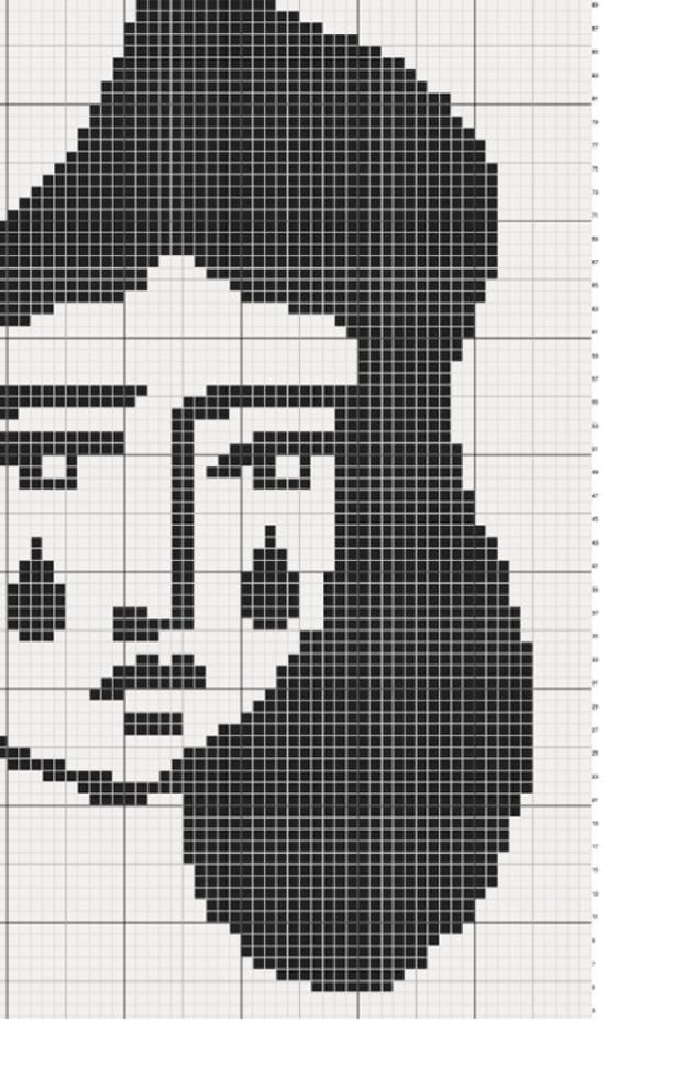 Sad Girl Traditional Tattoo Tapestry Crochet Pattern - Etsy