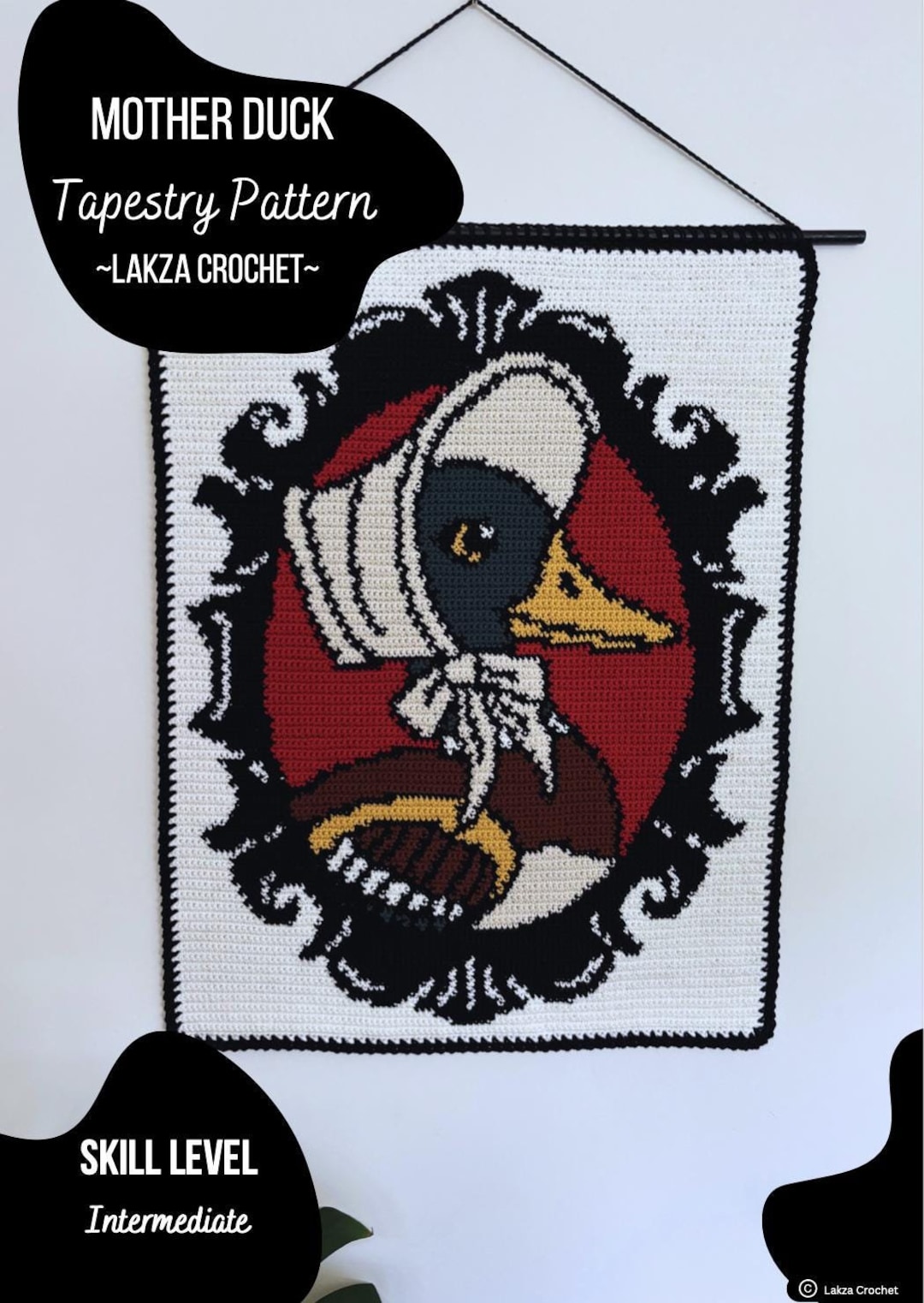 Mother Duck Crochet Tapestry Pattern - Etsy