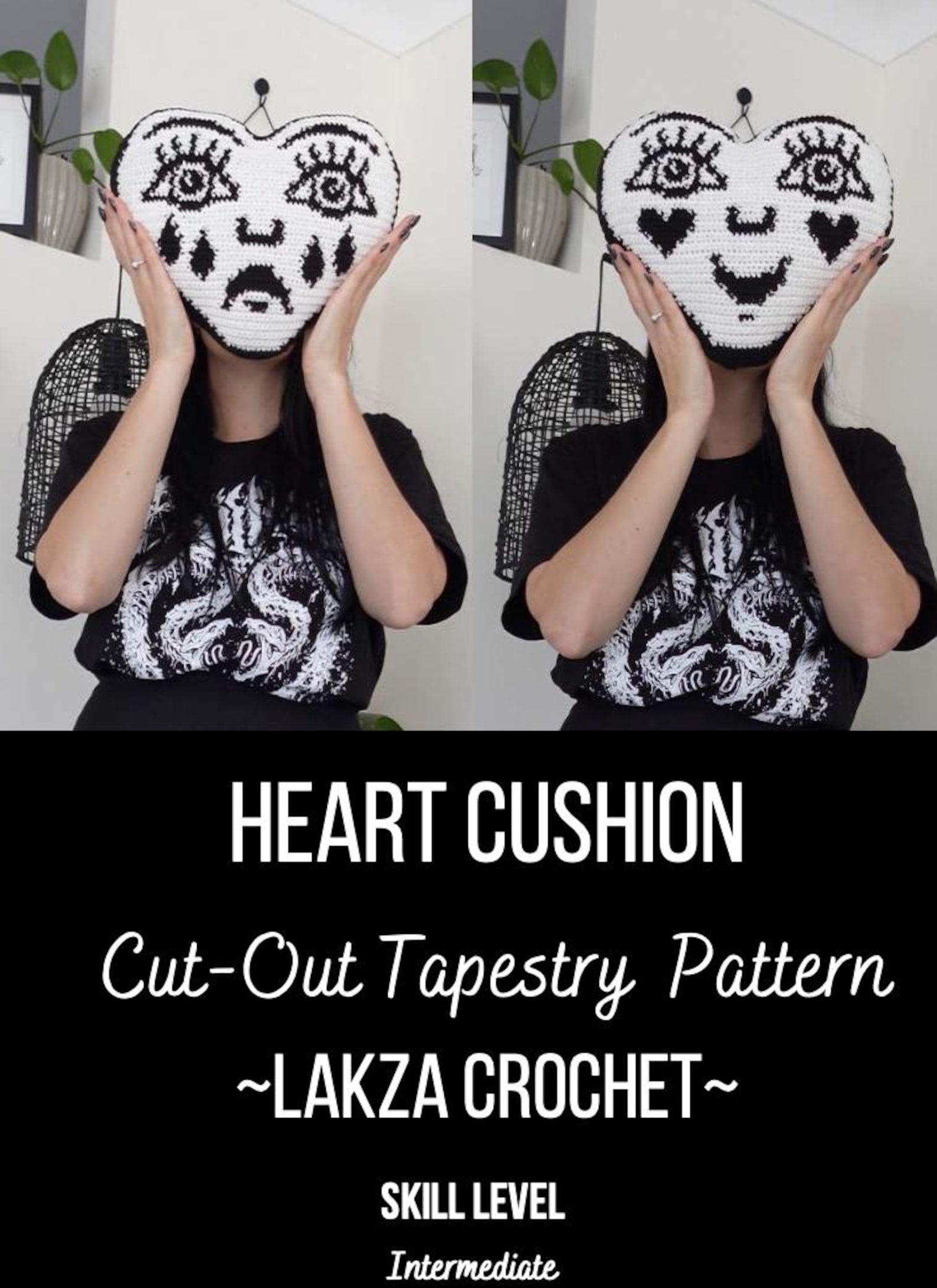 Heart Crochet Cushion Pattern - Etsy
