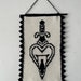 Dagger Heart Traditional Tattoo Crochet Wall Hanging Tapestry Pattern ...