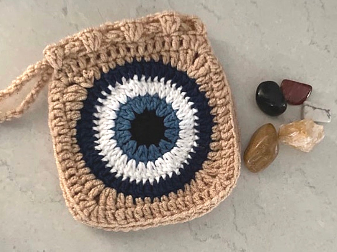 Evil Eye Gem Pouch Pattern - Etsy