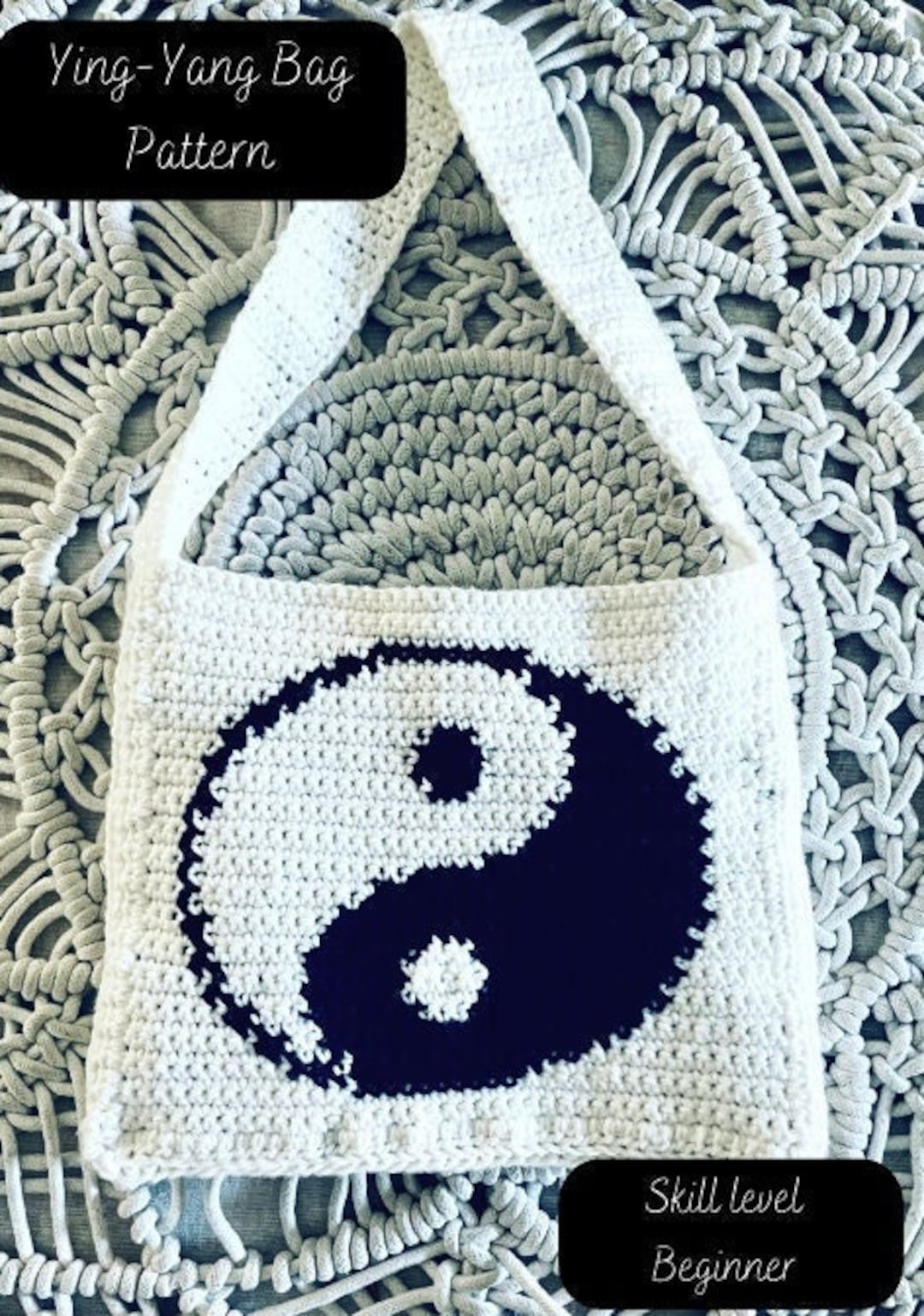 Yin Yang Crochet Bag Pattern - Etsy