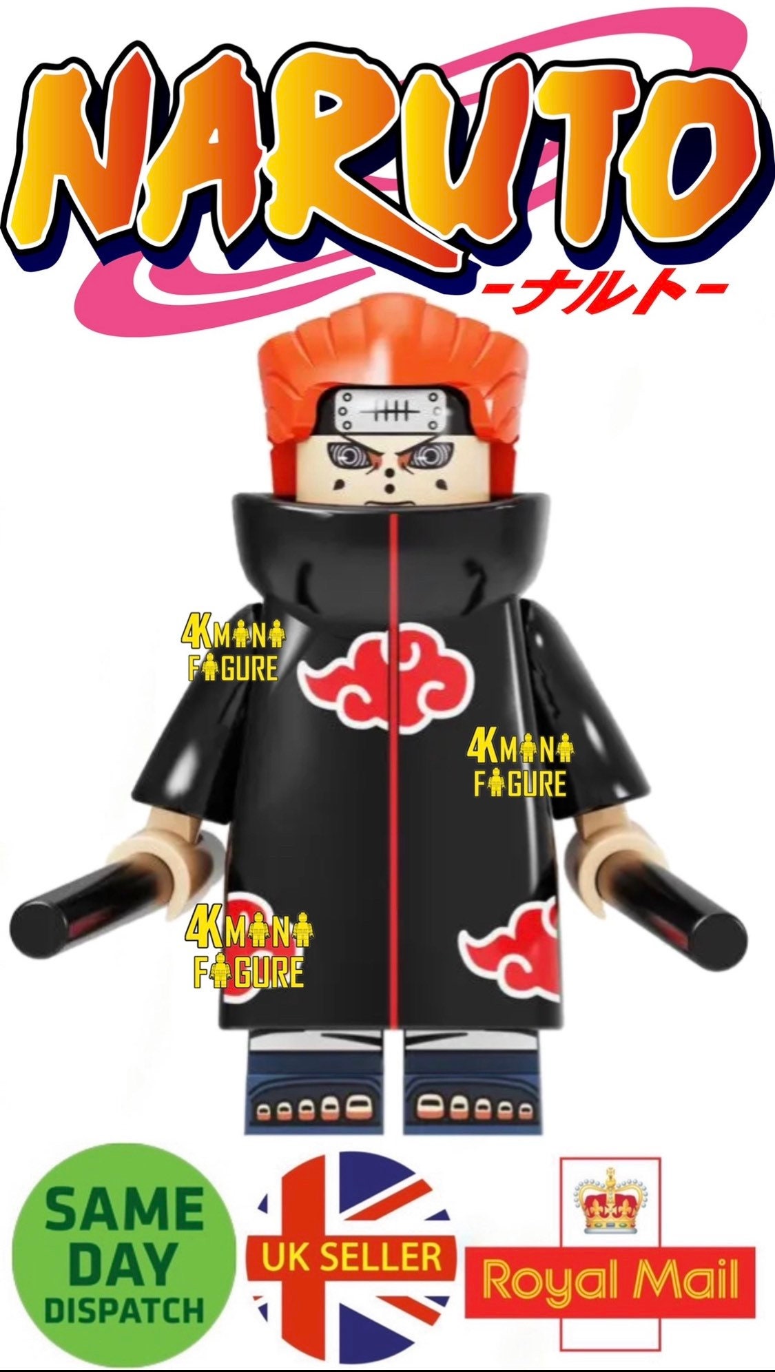 Nagato Pain MK2 Akatsuki Jacket Figure Naruto Uzumaki Manga - Etsy UK