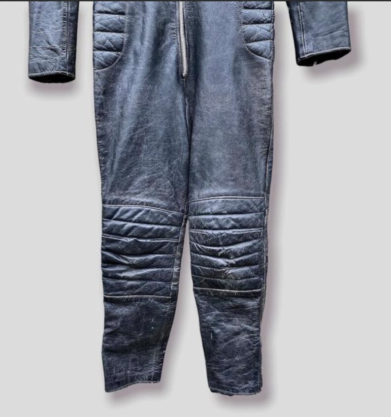 Very Rare Vintage 1970s One Piece Leather Motorcycle Racing Suit Made ...