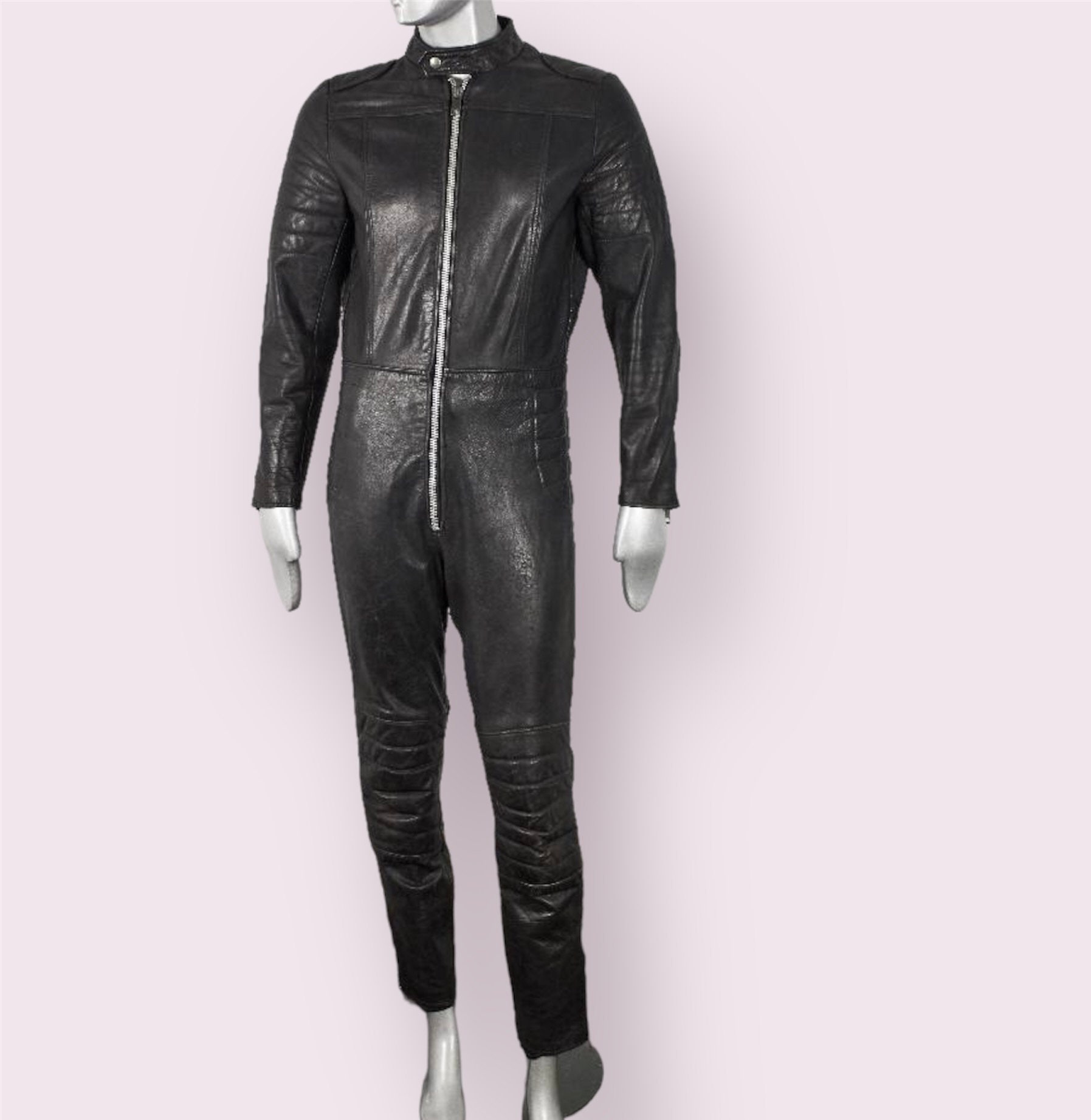 Very Rare Vintage 1970s One Piece Leather Motorcycle Racing Suit Made ...
