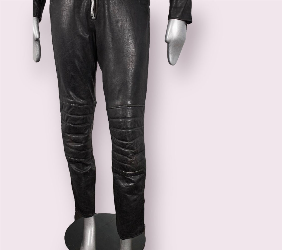 Very Rare Vintage 1970s One Piece Leather Motorcycle Racing Suit Made ...