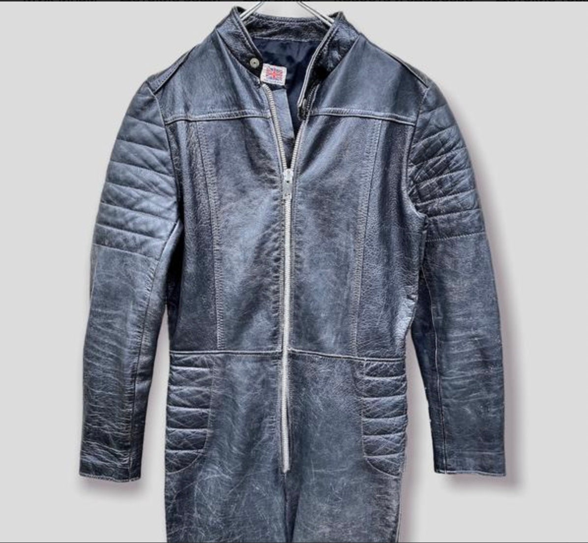 Very Rare Vintage 1970s One Piece Leather Motorcycle Racing Suit Made ...