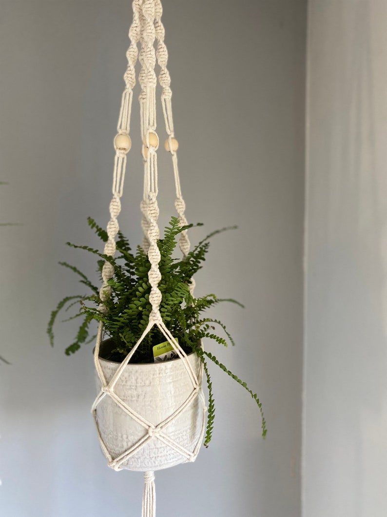 Macrame Ceiling Plant Hanger Indoor Hanging Wall Planter - Etsy