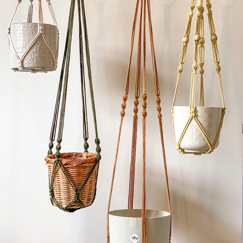 Rattan Plant Wall Shelf - Etsy UK