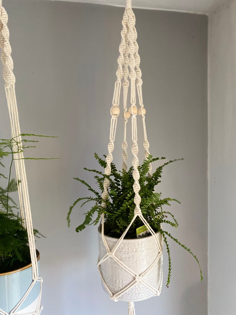 Macrame Ceiling Plant Hanger Indoor Hanging Wall Planter - Etsy