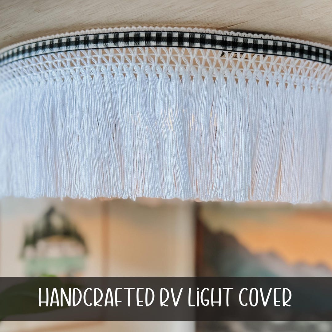 RV Light Cover, Handcrafted Farmhouse Buffalo Check Light Cover in ...