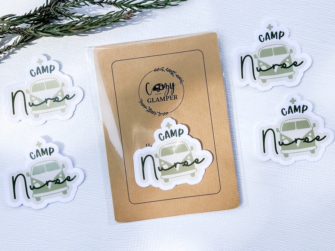 Camp Nurse Sticker, Gift for Summer Camp Counselors, Medical Decal for ...