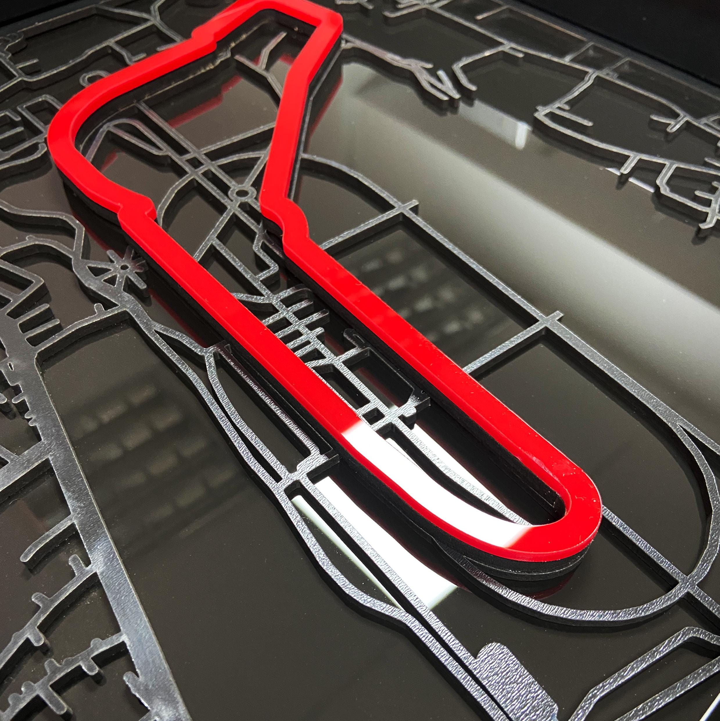 Monza Circuit Map Frame I Wall Art - Etsy