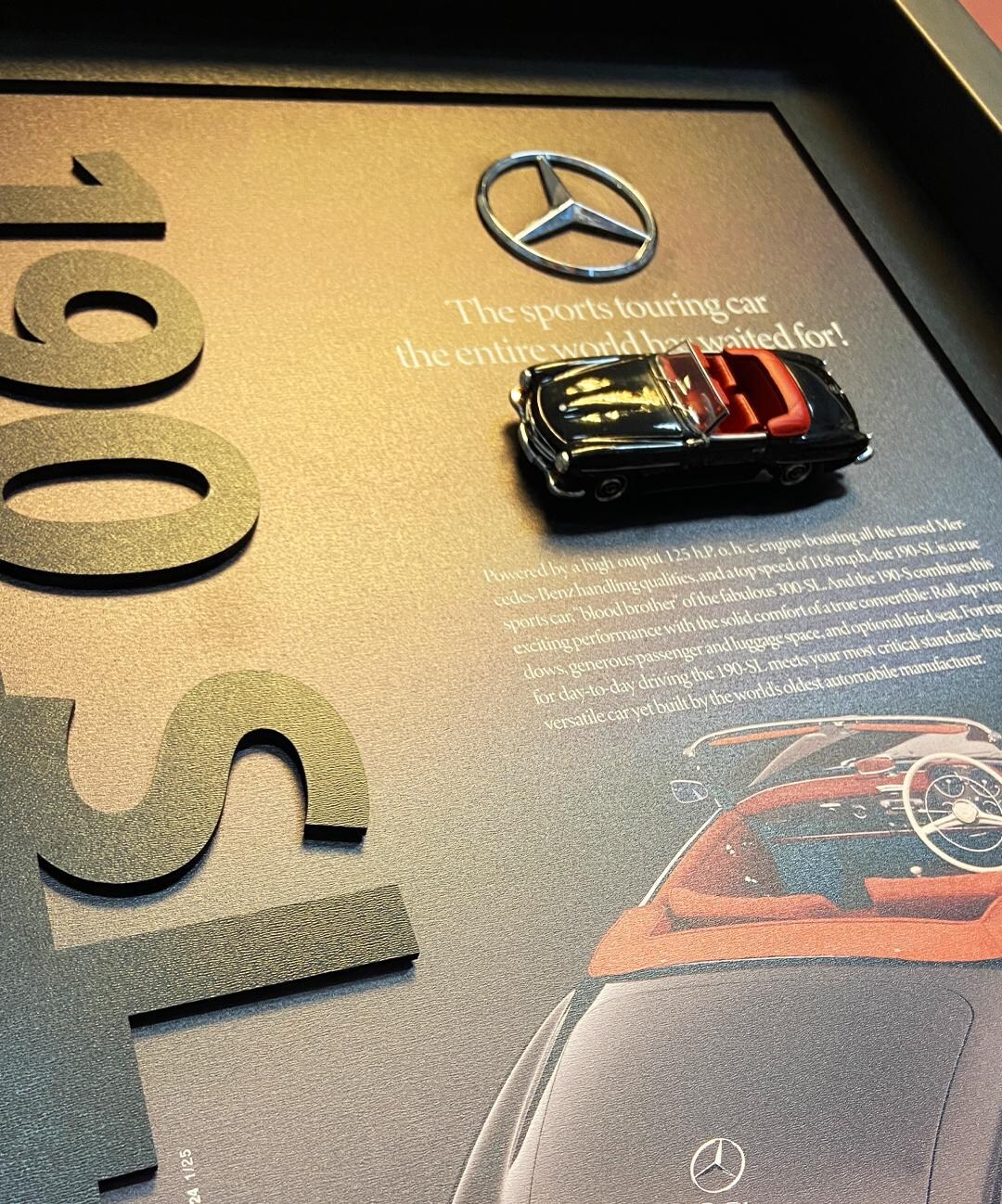 Mercedes-benz 190 SL, Mercedes Collection, Mercedes Frame, Hand Made ...