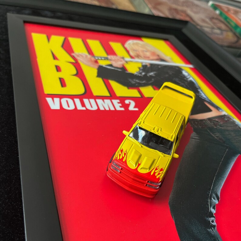 Handmade Kill Bill 2 Framed Movie Poster, Diecast Car Collection - Etsy