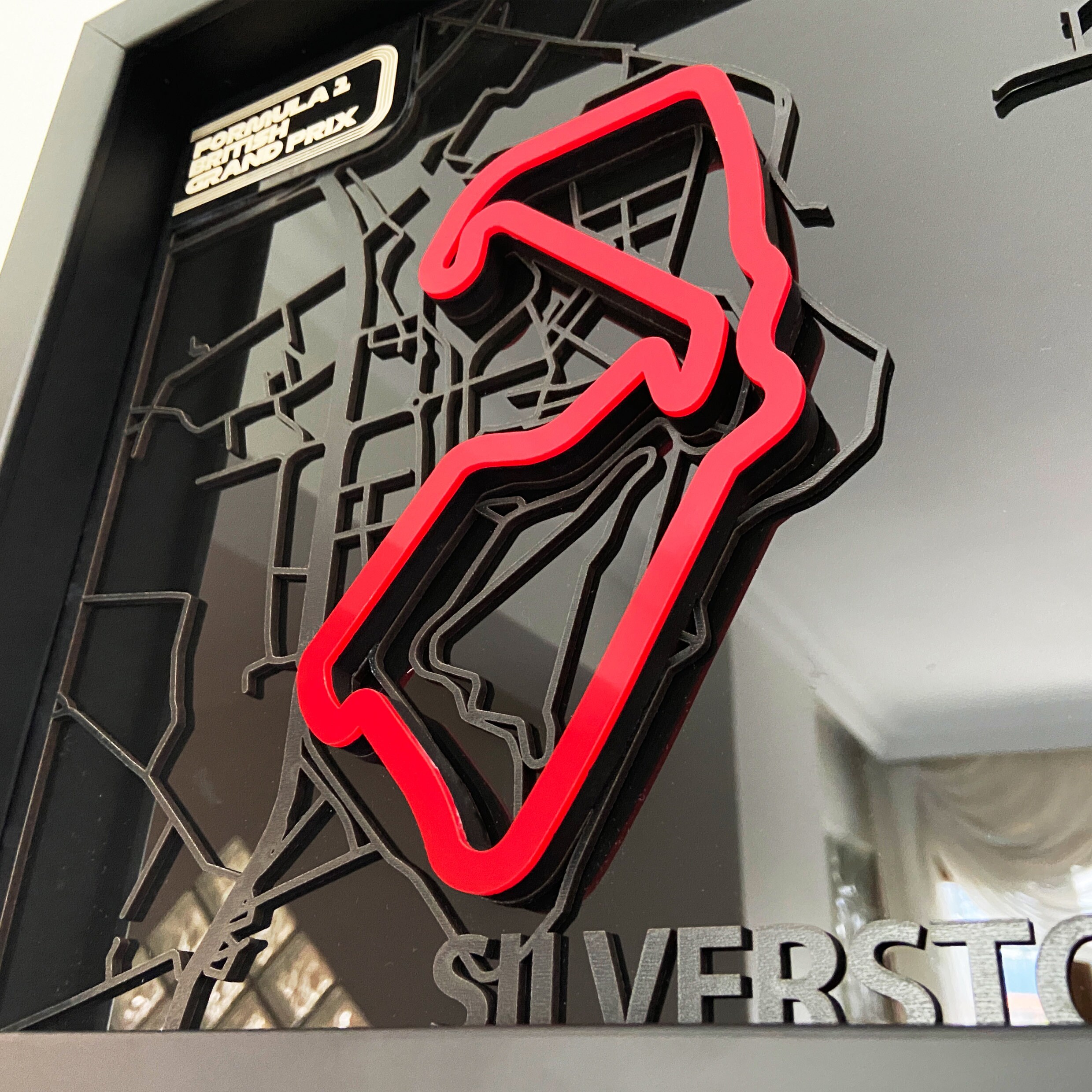 Silverstone Circuit Map Frame I Wall Art - Etsy