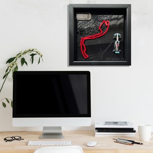 Monaco Circuit Map and Formula 1 Car Frame - Etsy