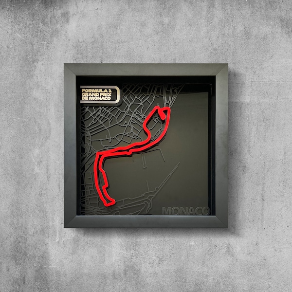 Formula 1 Wall Art Map - Etsy