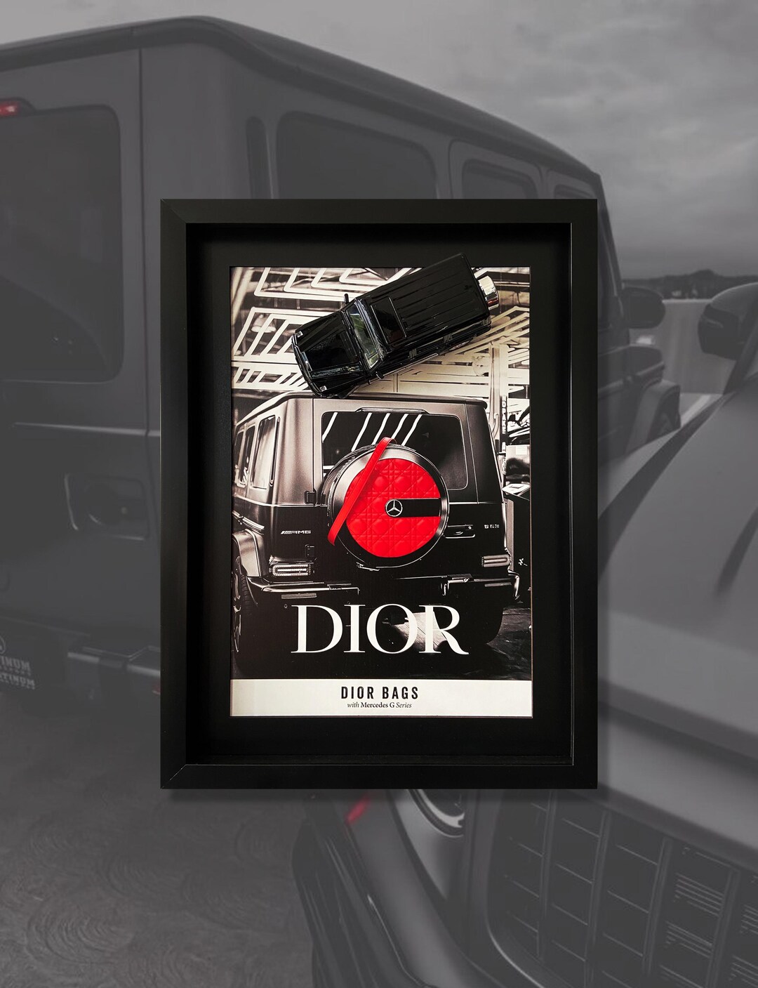 G Class Wall Art, DIOR Wall Decor, Mercedes Diecast, Gift for Car ...