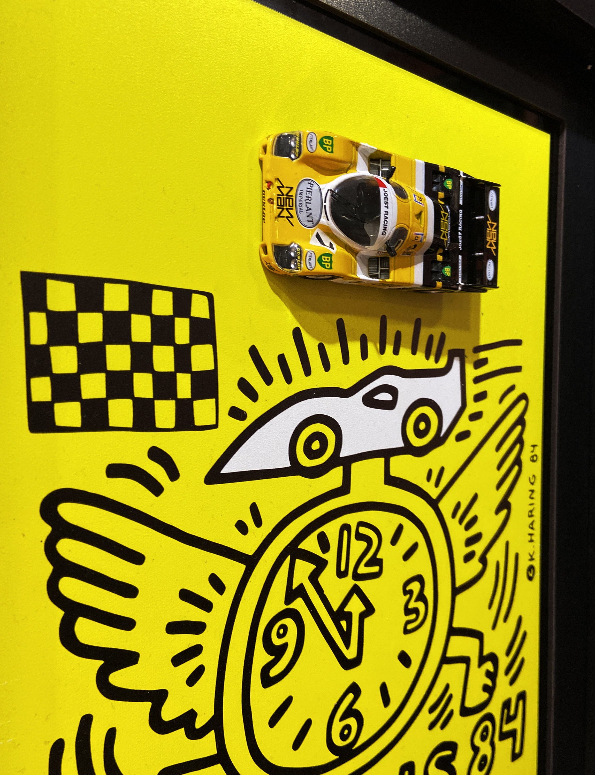 Keith Haring Porsche Poster: Le Mans 84 Framed Art With Diecast - Etsy