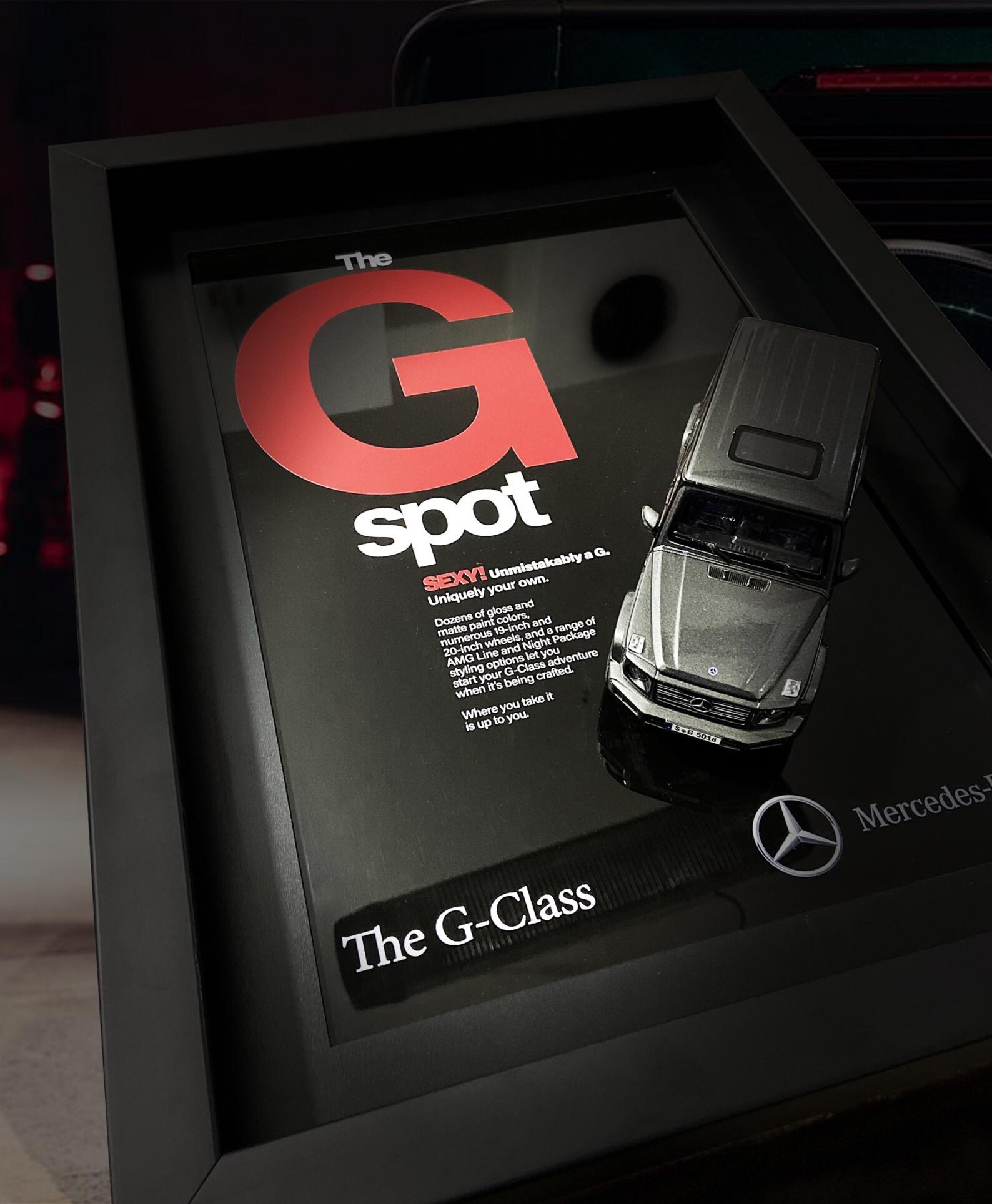 G Class Wall Art, Movie Poster, Mercedes Diecast, Gift for Car Lovers ...