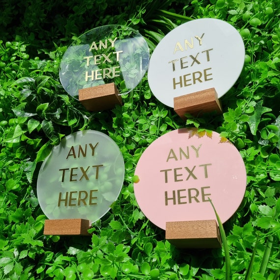 Letreros redondos acrílicos a medida / Señalización - Etsy México