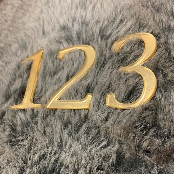 Acrylic Numbers - Etsy