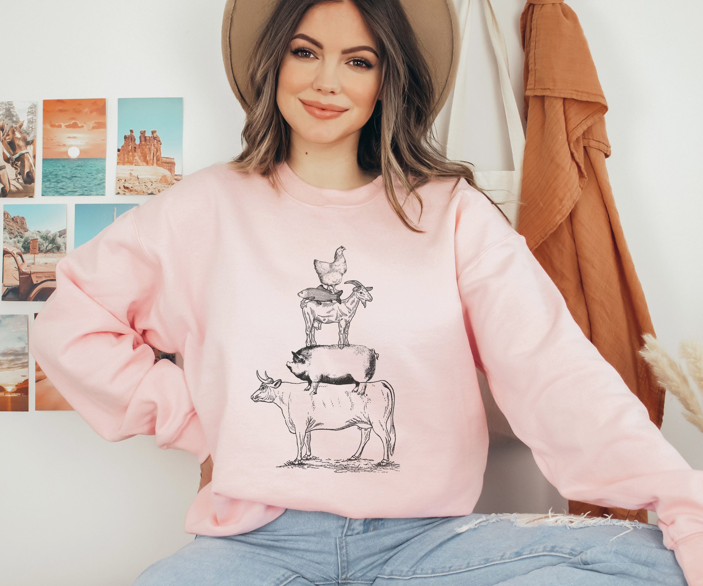 Carnivore Food Pyramid Sweater, Eat Meat Crewneck, Keto Sweatshirt ...
