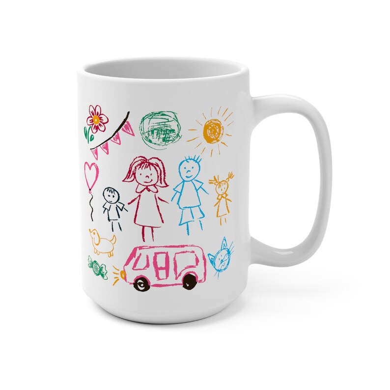 Put Your Kids Drawings on a Coffee Mug, Kids Art on Mugs, Children ...