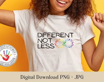 Autism Awareness/different Not Less PNG FILE - Etsy