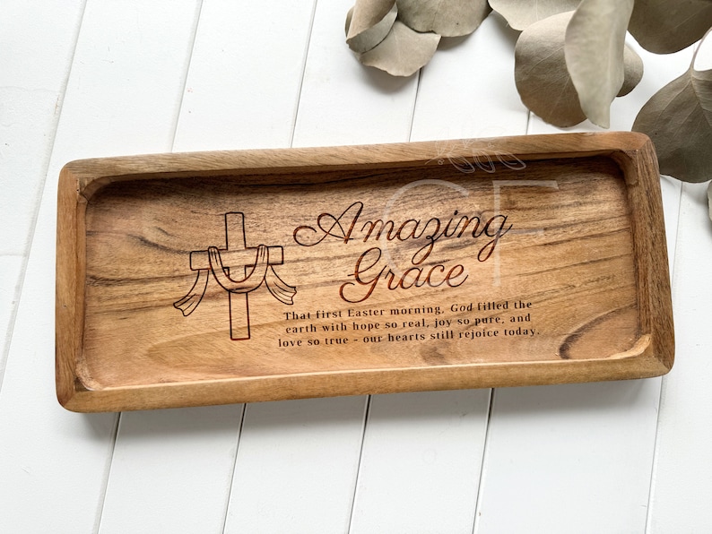 Amazing Grace Set of 4 Catch All Tray Designs SVG | Key Tray SVG ...