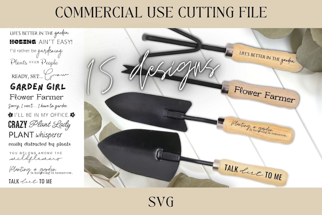 Single Line Garden Says SVG | Plant Markers | Spring SVG | Garden File ...