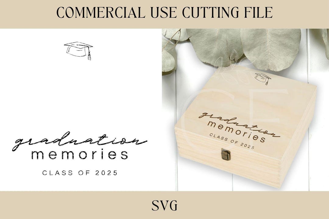 Graduation Memories, Graduation Memory Box SVG, Grad Gift, Digital ...