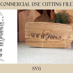 New Home New Beginnings New Memories Ornament SVG Digital Download Laser File New House Gift ...