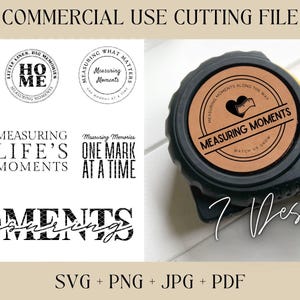 Set of 7 Measuring Moments Bundles SVG | Digital Download | Laser File ...