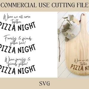 Pizza Night Pizza Peel Designs SVG | Tray SVG | Digital Download ...