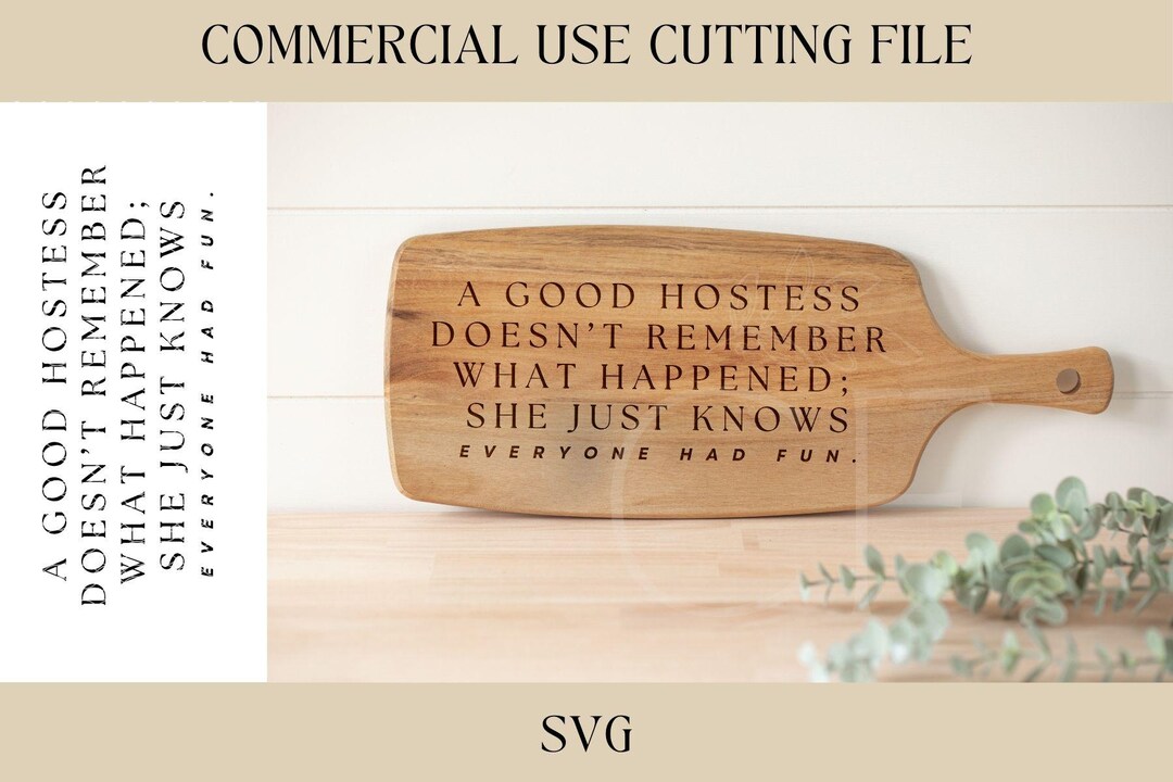 A Good Hostess Tray Designs SVG | Board Tray SVG | Digital Download ...