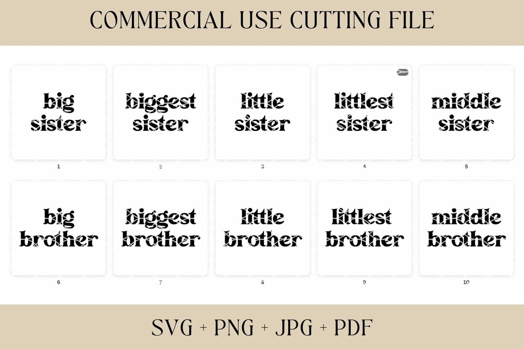 Sibling Shirts | Kid Shirt JPG, PNG, SVG | Digital Download | Printable ...