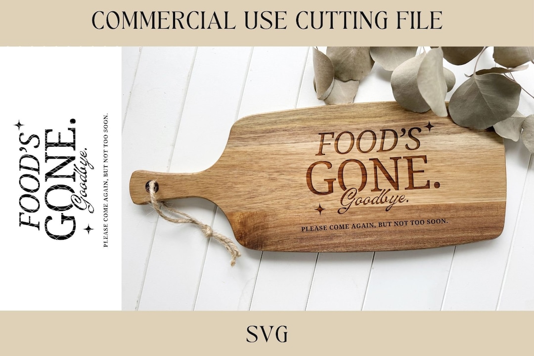 Foods Gone Cutting Board Designs SVG | Tray SVG | Digital Download ...
