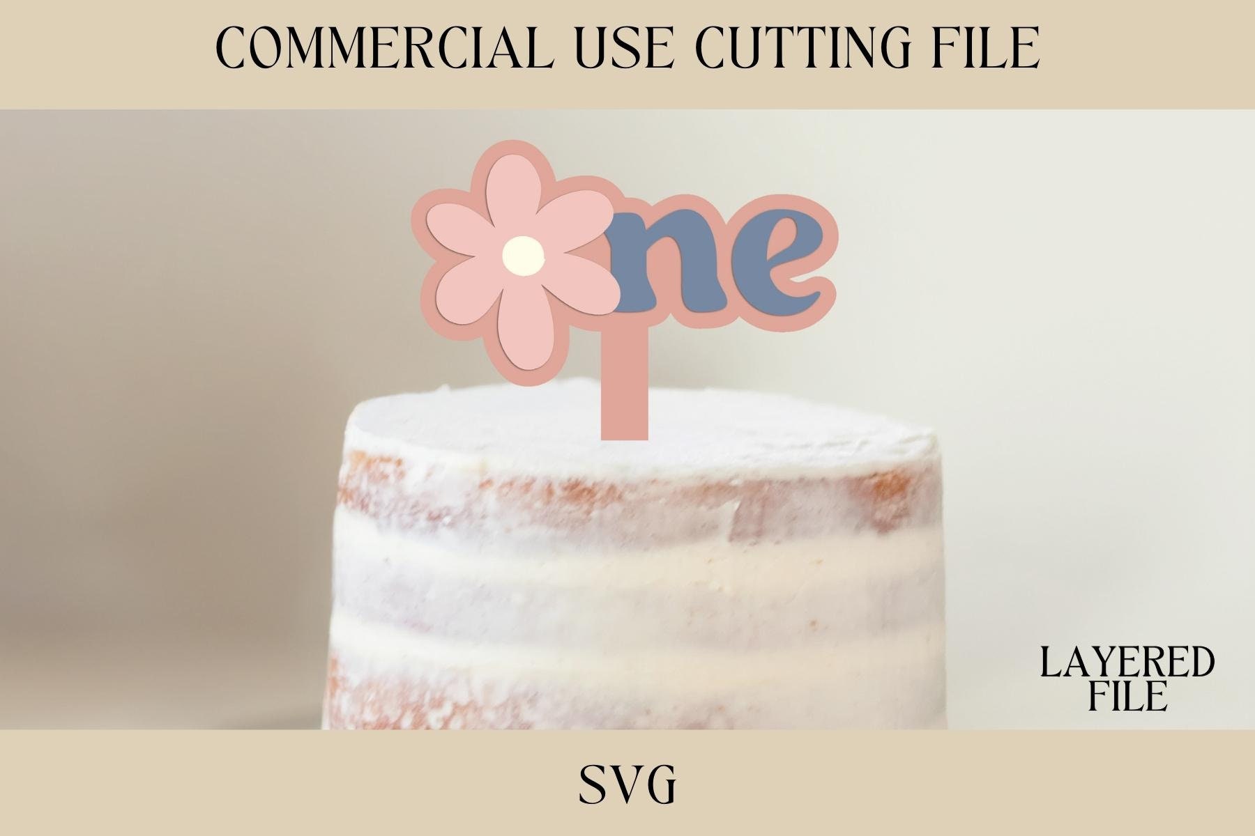 Flower One Cake Topper First Birthday Cake Topper Cake - Etsy