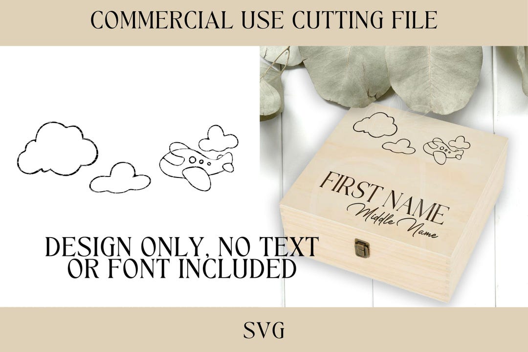 Baby Airplane Design, Baby Memory Box SVG, Baby Sign, Digital Download ...