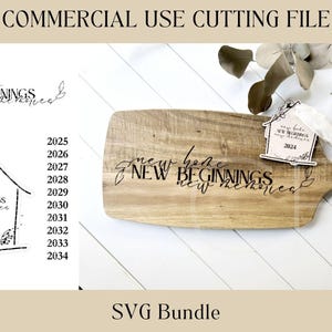 New Home New Beginnings New Memories + Ornament SVG | Digital Download | Laser File | New House ...