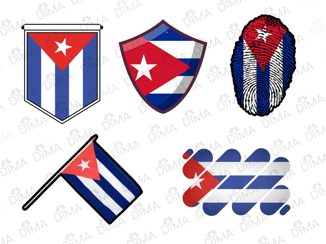 Cuba Flag Bundle (5), Cuba National Country Banner, Bandera De Cuba ...