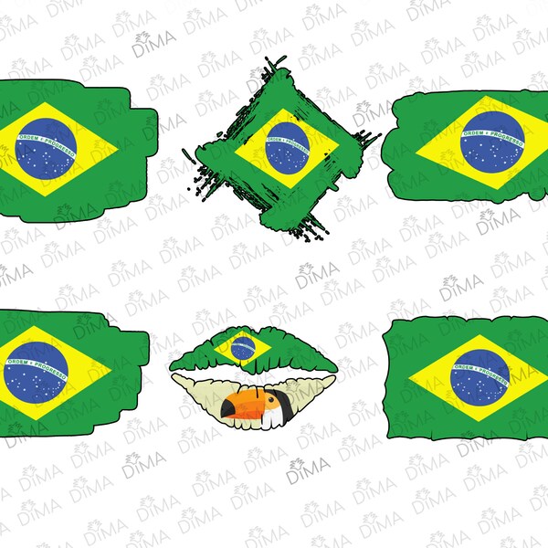 Bandeira Brasil Svg - Etsy