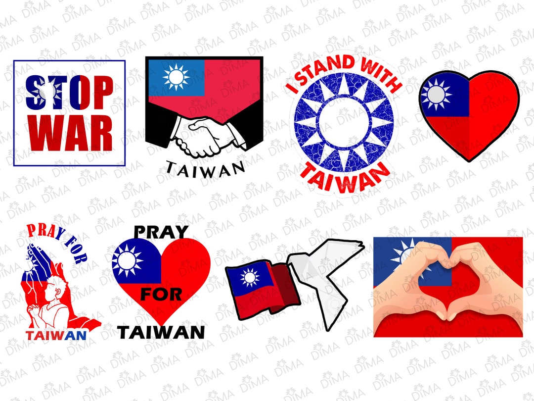 Taiwan Peace Flag Bundle(8), Taiwan National Country Banner, Peace for ...