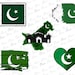 Pakistan Flag Bundle: Crescent Moon and Star (SVG PNG DXF) - Etsy
